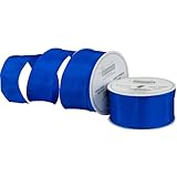 Amazon.com: Royal Blue Wired Satin Ribbon, 1-1/2" X 25Yd
