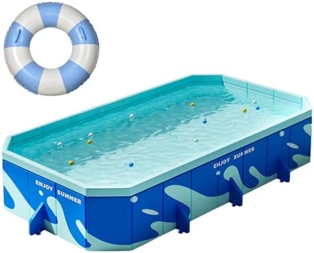 سعر Jorunb Large Family Deep Pool Non-Inflatable Foldable Swimming Pool Kids Adults Foldable ...