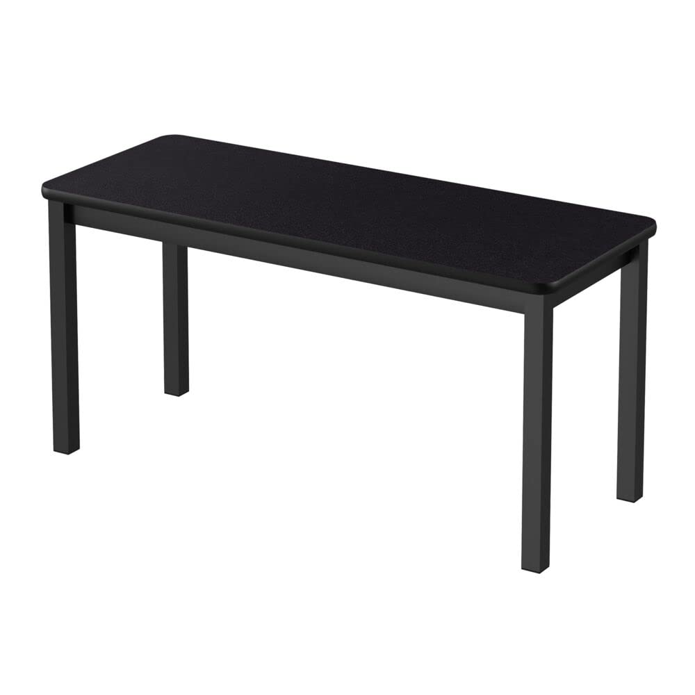 Correll 24"x72" Office Workstation Table, Durable Black Granite High ...
