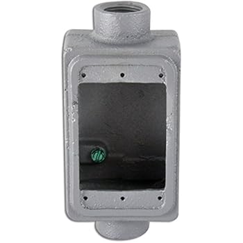 Appleton FST-1-75 FS Device Box, 1-Gang, Feed-Thru, Type: FST, 3/4 ...