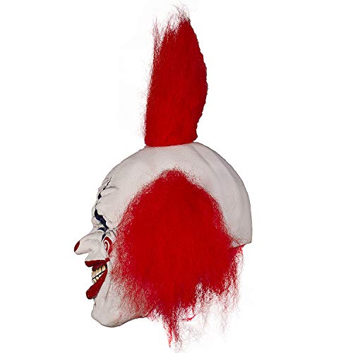 Halloween Evil Laughing Saw Clown Adult Mask Costume Creepy Killer ...