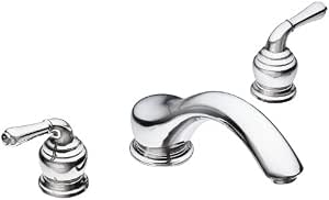 Moen T951 Monticello Two-Handle Low Arc Roman Tub Faucet without Valve ...