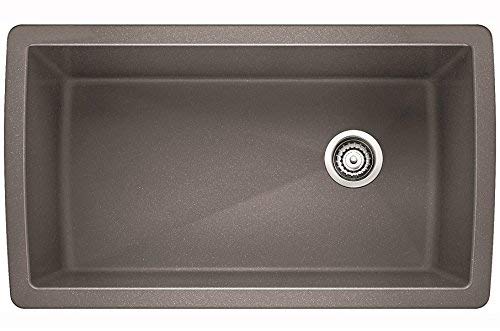 Blanco 441770 Diamond Super Single Bowl Sink, Metallic Gray