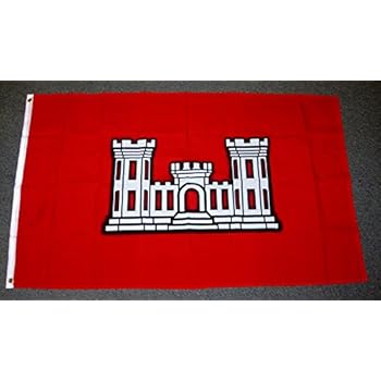 Amazon.com: Corp Of Engineers Flag 3x5 Feet 3'X5' United States Army ...