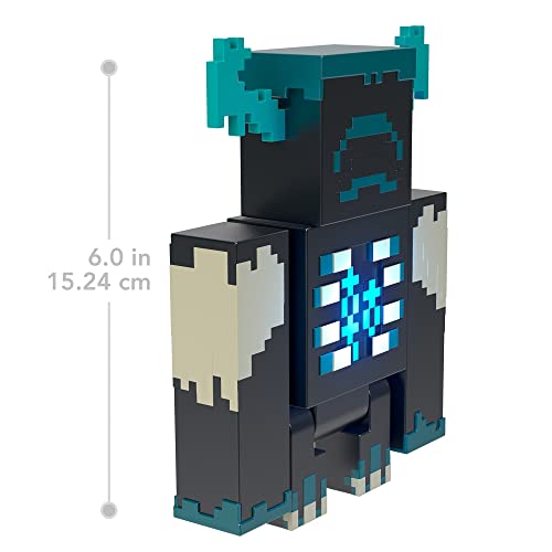 Mattel Minecraft Warden Action Figure with Lights, Sounds & Attack Mode ...