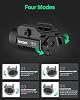 Gmconn 1250 Lumen Tactical Flashlight Pistol Light Rail Mounted LED Gun ...