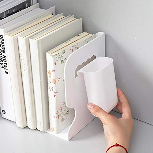 Adjustable Bookends, Desktop Expandable Plastic Book Ends, Book Holders ...