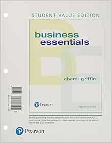 Amazon.com: Business Essentials, Student Value Edition: 9780134728490 ...
