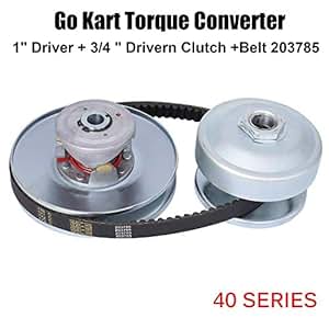 Amazon.com: BLACKHORSE-RACING 40 Series 1" BORE GO Kart CVT Torque ...