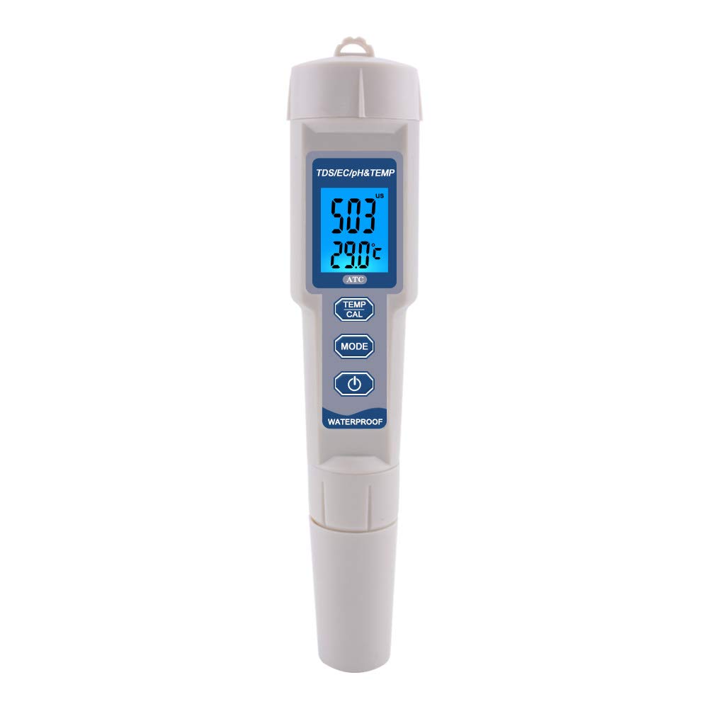 RCYAGO Water Quality Test Meter 5 in 1 TDS/EC/Salinity/S.G/Temp Multi ...