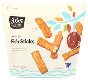 Amazon.com: 365 by Whole Foods Market, Fish Fillet Breaded Stick Wild ...