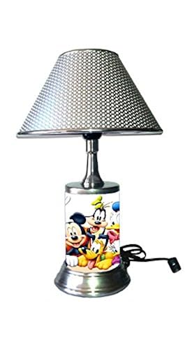 Disney Characters Lamp with Shade, Mickey Mouse, Minnie Mouse, Goofy ...