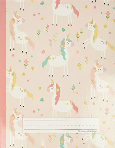Unicorn Flowers - Primary Story Journal: Dotted Midline and Picture ...