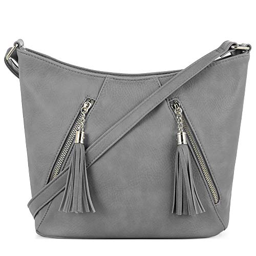 Deluxity Handbag. DELUXITY Medium Size Hobo Crossbody Bag with Tassel ...