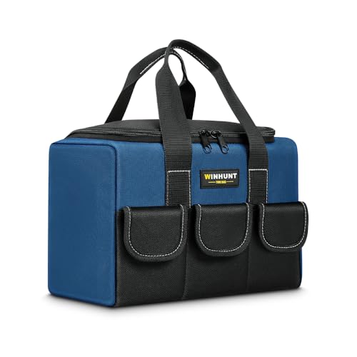 WINHUNT Large Tool Bag, 1680 Denier With 5 Exterior Pockets Electrician ...