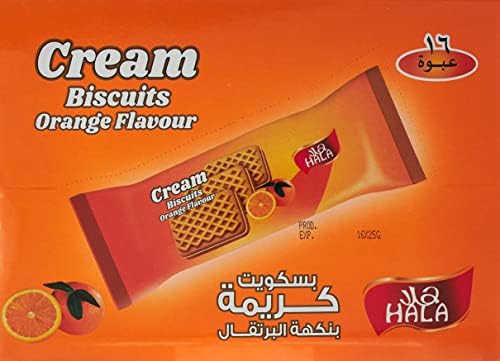 سعر Hala Orange Cream Biscuit 12 X 25 g فى السعودية | بواسطة امازون ...