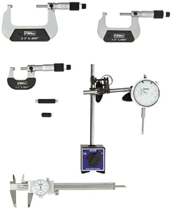 Fowler 52-229-780 Indicator, Mag Base, Dial Caliper & Micrometer Combo ...