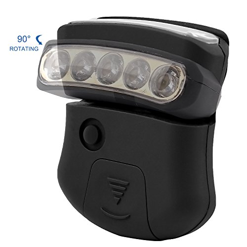 ThorFire Cap Hat Light 5-LED Headlamp Rotatable Ball Cap Visor light ...