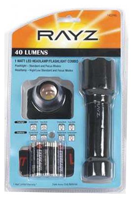 HANGZHOU GREAT STAR INDUST GSTV0609 Rayz Flashlight & Headlamp, 2-Piece ...