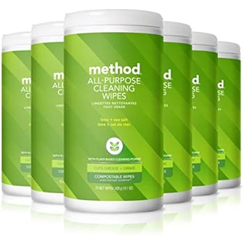 Amazon.com: Method All-Purpose Cleaning Wipes, Lime + Sea Salt, 70 ...