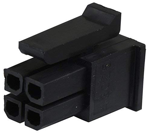 Male & Female Receptacle Plug Molex Micro-Fit 3.0 Dual Row 4 Circuits w ...