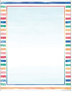 Amazon.com : Teacher Created Resources Watercolor Blank Chart : Office ...