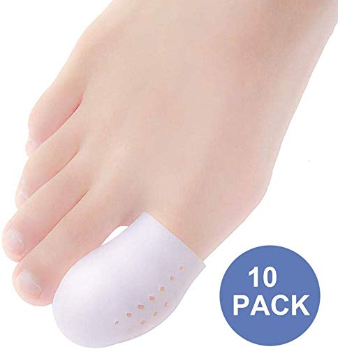 JKcare 10 Pack Big Toe Protectors, Gel Toe Caps, New Breathable ...