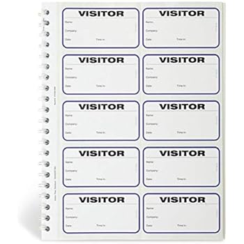 Amazon.com : 500 Labels Green 2x3 Visitor Name Tag Date Badge Tag ...