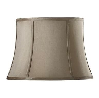 Tapered Drum Silk Lamp Shade, 18", GREY: Amazon.co.uk: Lighting