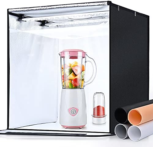 Yesker Photo Light Box, 20x20x20 inch Portable Lighting Tent Kit ...