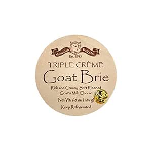Woolwich Dairy Triple Creme Goat Brie, 6.5 oz: Amazon.com: Grocery ...