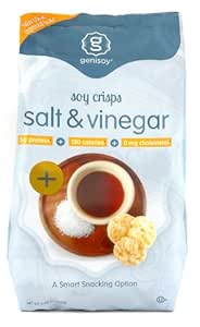 Amazon.com: Genisoy Soy Crisps, Tangy Salt and Vinegar, 3.85-Ounce Bags ...