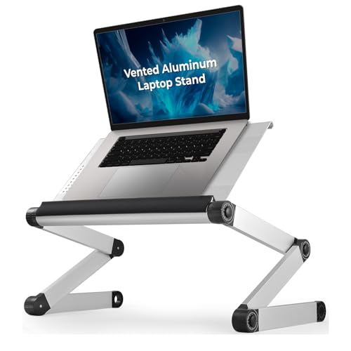 WorkEZ Executive Laptop Stand for Desk Adjustable Height Computer Lap ...