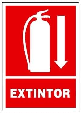 SEÑAL INDICATIVA DE EXTINTOR FOTOLUMINISCENTE TAMAÑO A4: Amazon.es ...