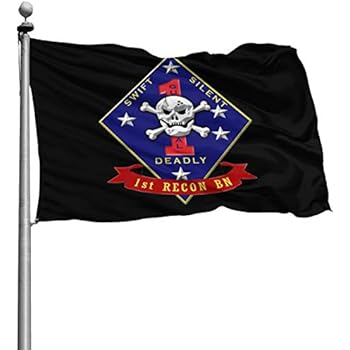 Amazon.com : Annfly 1st Recon Battalion USMC Flag 3X5FT Banner : Garden ...