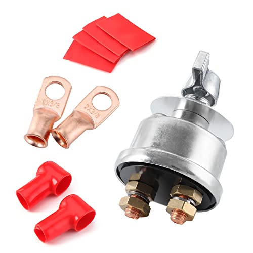 12V-48V High Current Master Battery Disconnect Switch Kit,250A ...