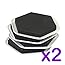 8 Pack 5 Inch Reusable Furniture Slider for Carpet,Square Furniture ...