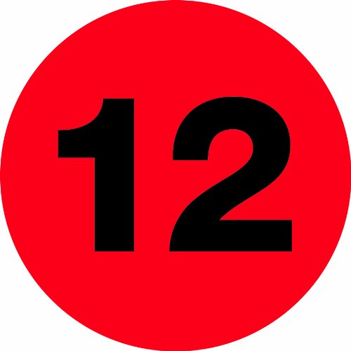 Red Number 12