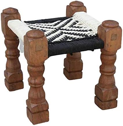 Antique India Home Wooden Charpai Stool for Your Sweet Home: Amazon.in ...