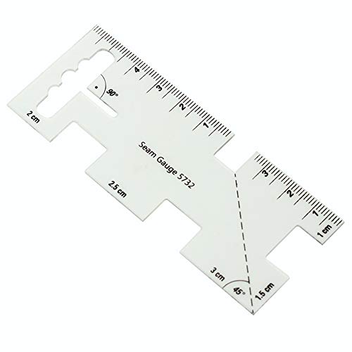 HONEYSEW 5-in-1 Sliding Gauge Measuring Sewing Tool with Free Seam ...