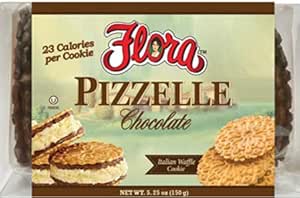 Amazon.com: Pizzelle Cookies by Flora Foods (Chocolate) - Italian ...