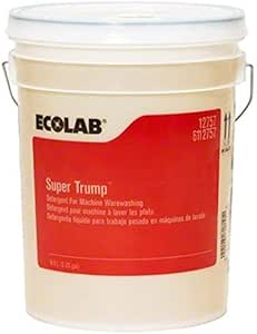 Ecolab Super Trump High Alkaline Dish Detergent - 5 Gallon Bucket ...