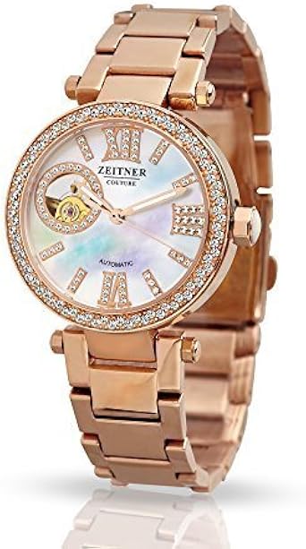 Ladies Zeitner Automatic Watch With Swarovski Elements Grand ...