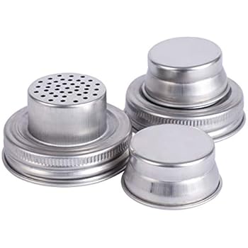Amazon.com: Mason Jar Shaker Lids - 2 Pack - Awesome to Shake Cocktails ...