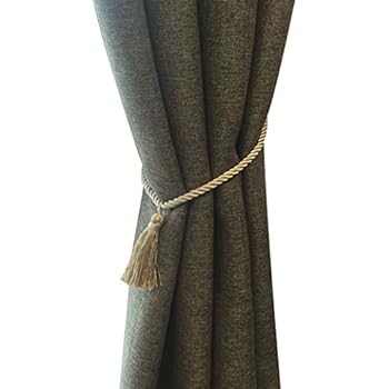 Amazon.com: 1 Large Black Luxury Handmade Window Treatment Home Decor ...