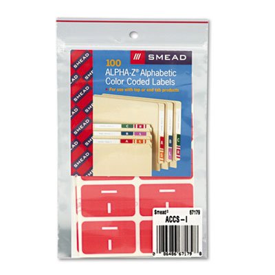 Buy Smead Products - Smead - Alpha-Z Color-Coded Second Letter Labels ...