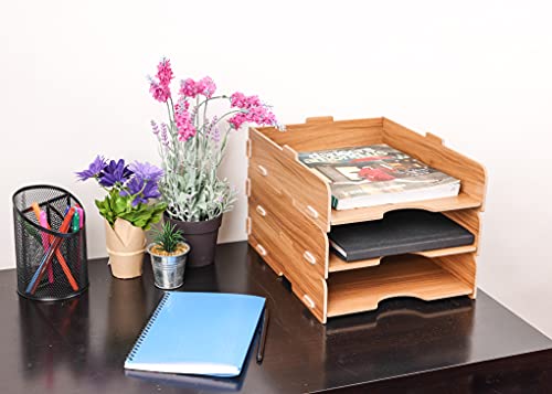 Inbox Tray for Desk Stackable Letter File Tray Organizer for Incoming ...