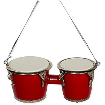 Amazon.com: Miniature Bongo Drum Christmas Ornament 4": Home & Kitchen