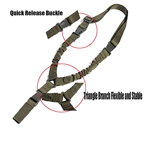 Two Points Green Rifle Sling with Quick Length Adjuster Traditional ...