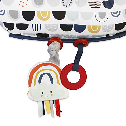 Boppy Tummy Time Prop, Black and White Modern Rainbows with Teething ...